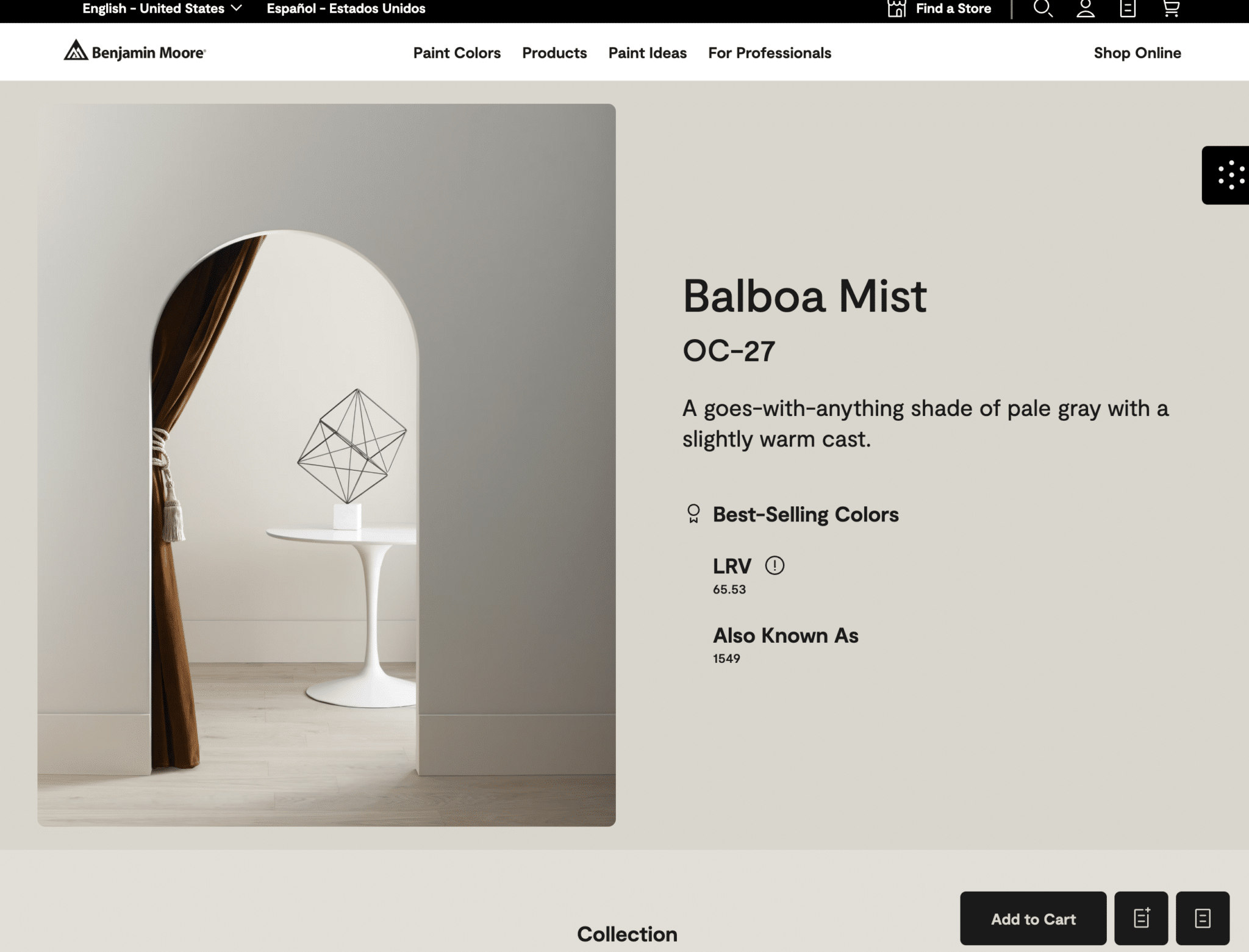 Benjamin Moore Balboa Mist (OC - 27) Review - Opple House