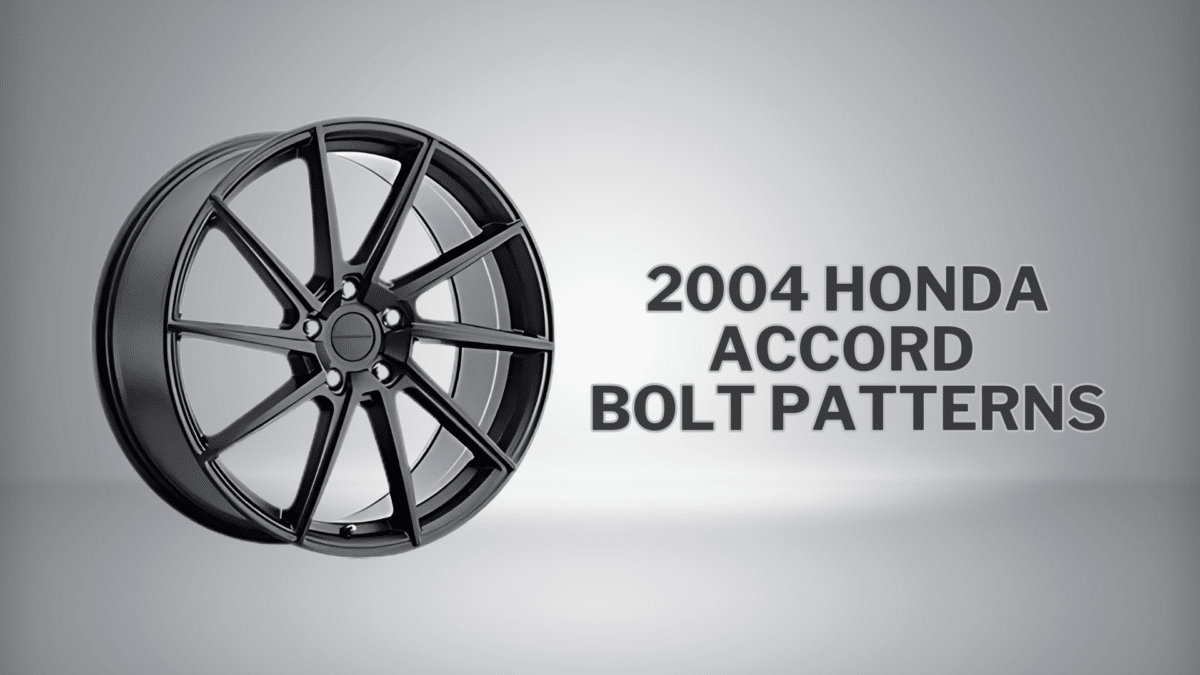 Everything About 2004 Honda Accord Bolt Patterns - Opple House