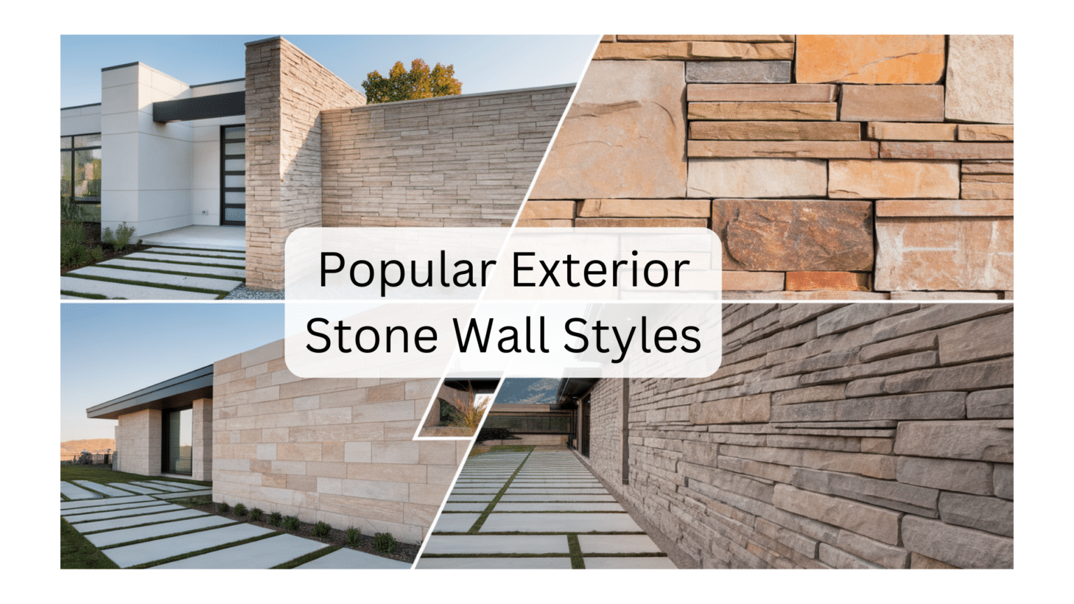 13 Popular Exterior Stone Wall Styles You’ll Love - Opple House