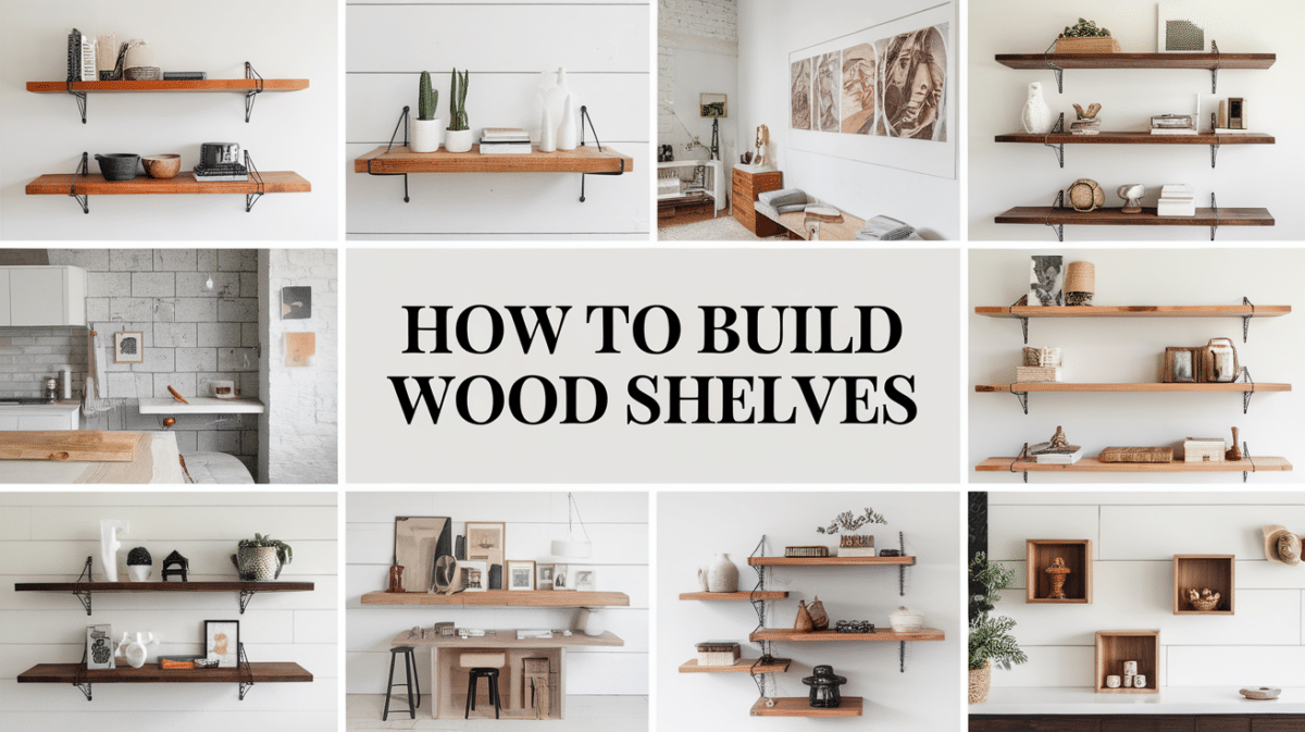 How to Build Wood Shelves: Easy DIY Ideas for Every Room - Opple House