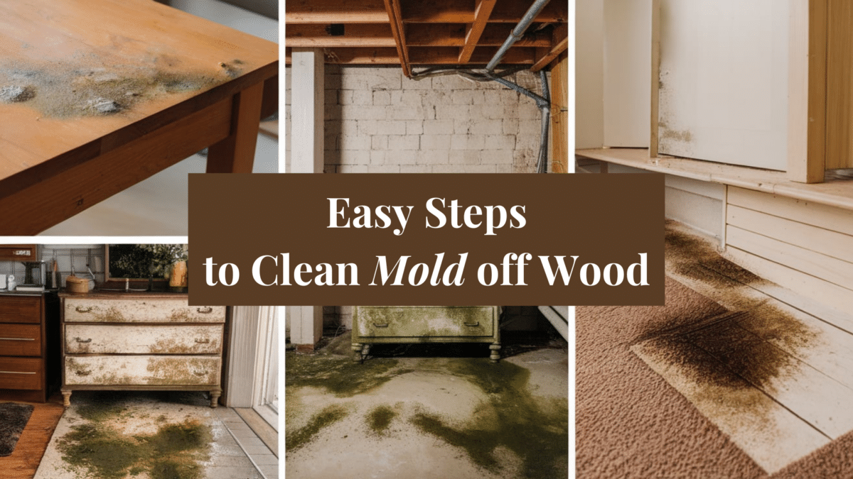 Say Goodbye to Mold: Easy Steps to Clean Mold off Wood - Opple House
