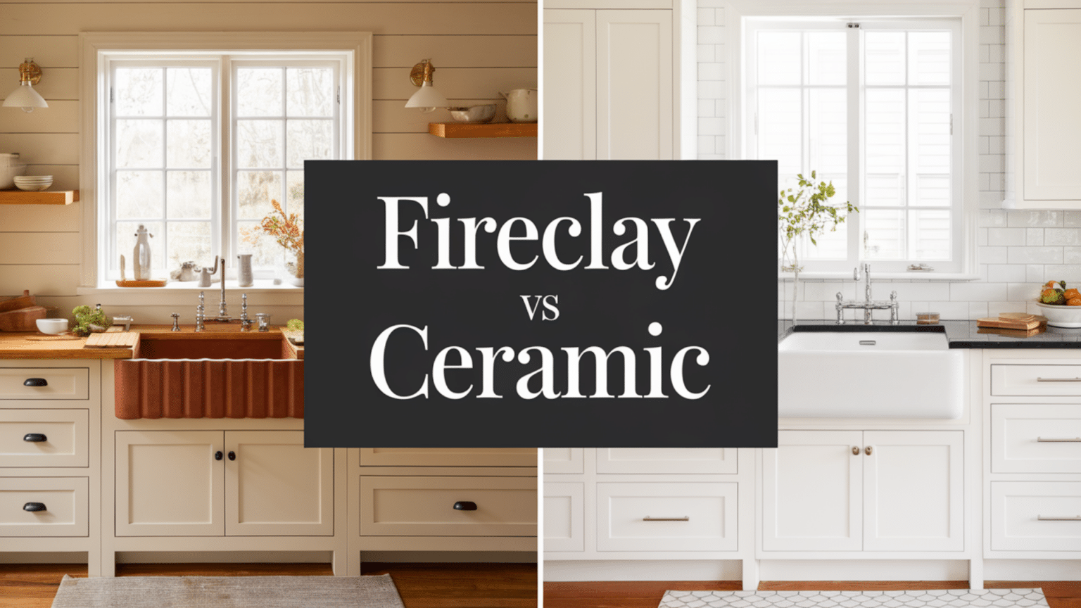 The Truth About Ceramic vs FireClay Sinks - Opple House