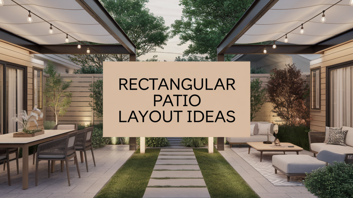 Top 15 Rectangular Patio Layout Ideas You Will Love - Opple House