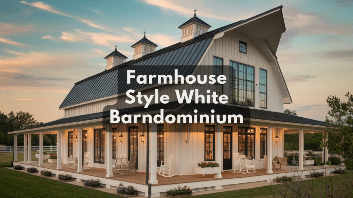 11 Beautiful Farmhouse-Style White Barndominiums - Opple House