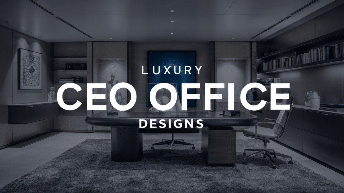 13 Modern Luxury CEO Office Design Ideas - Opple House
