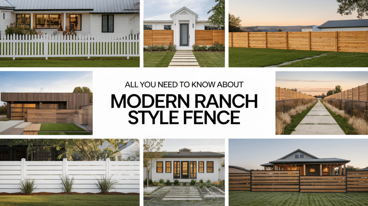 All You Need to Know About Modern Ranch Style Fence - Opple House