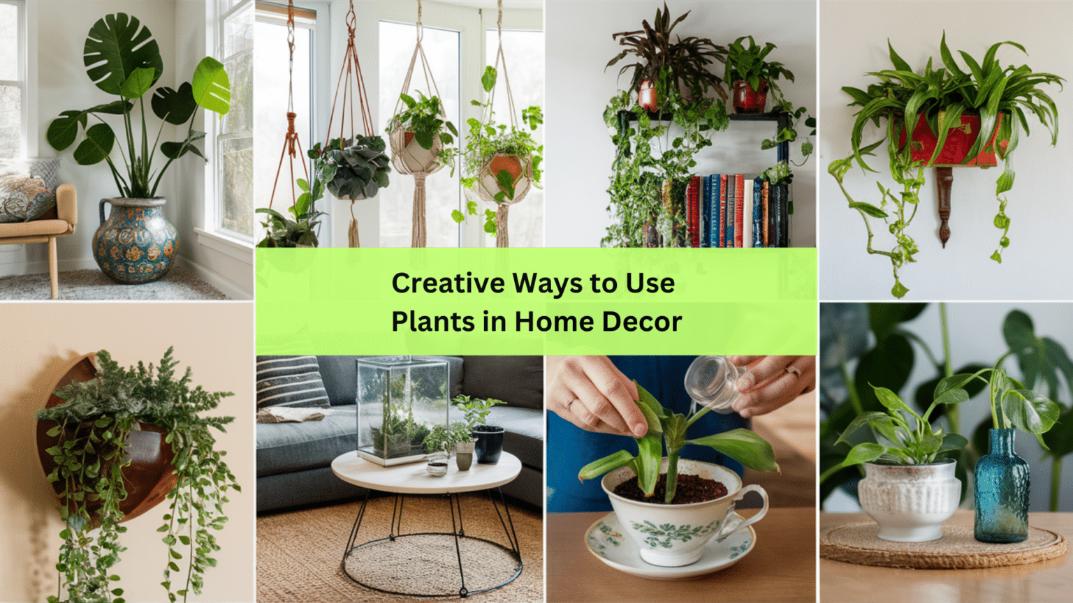 32 Creative Ways to Use Plants in Home Decor - Opple House
