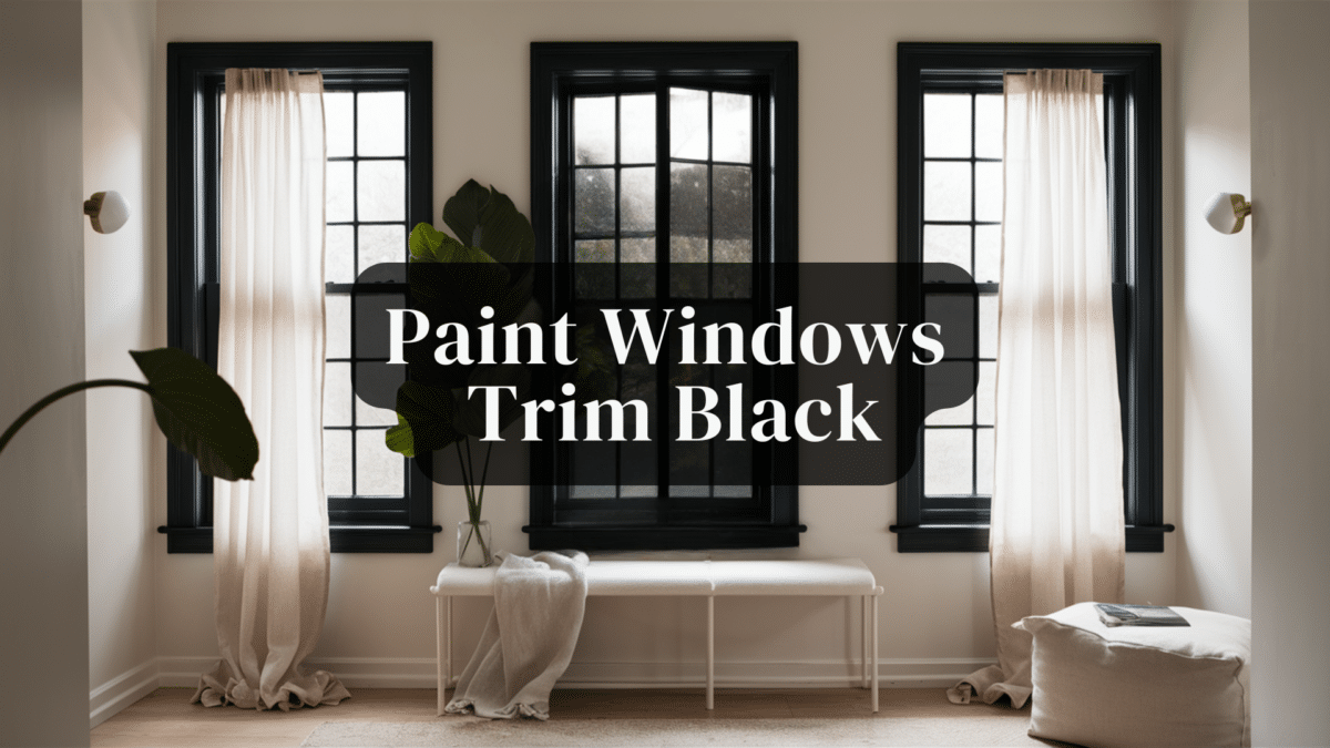 How to Paint Window Trim Black Like a Pro? - Opple House