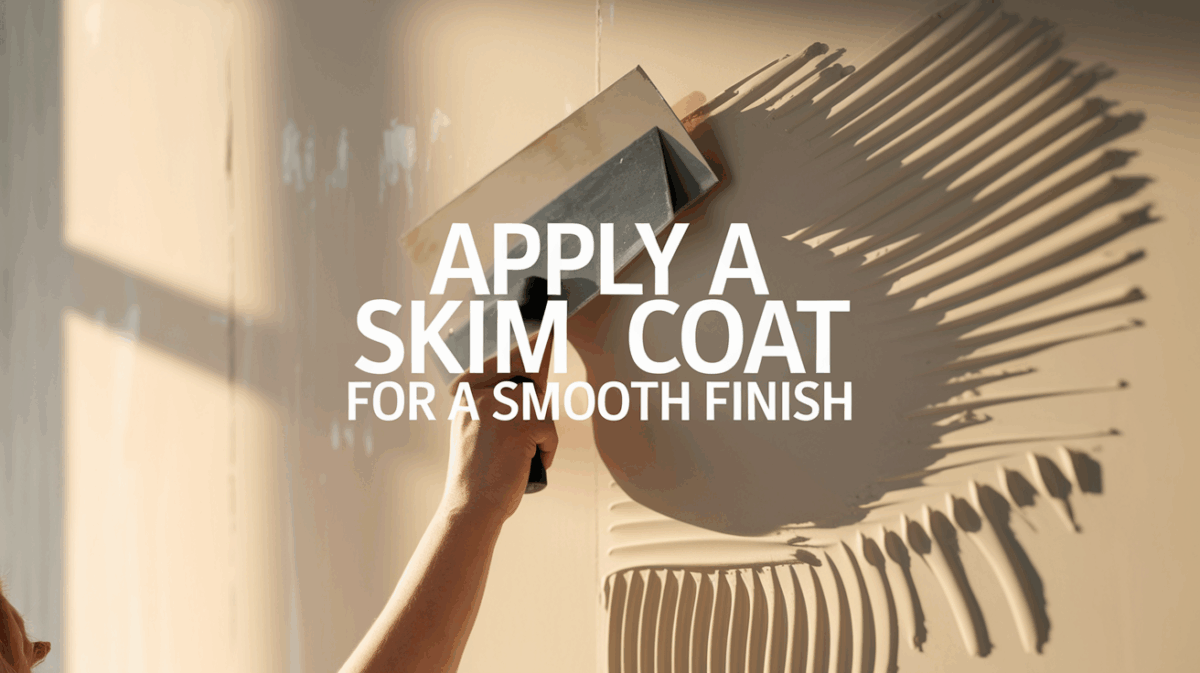 How to Apply a Skim Coat for a Smooth Finish - Opple House