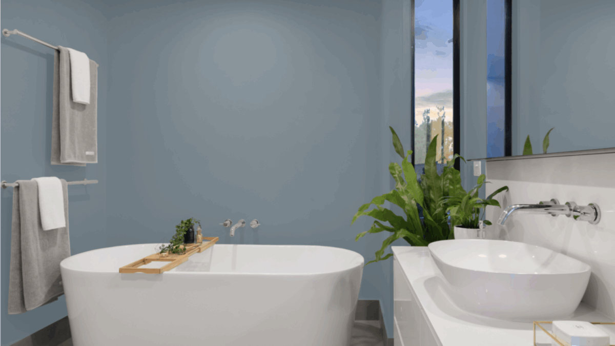 Reviewing Benjamin Moore's Polaris Blue (BM 1649) - Opple House