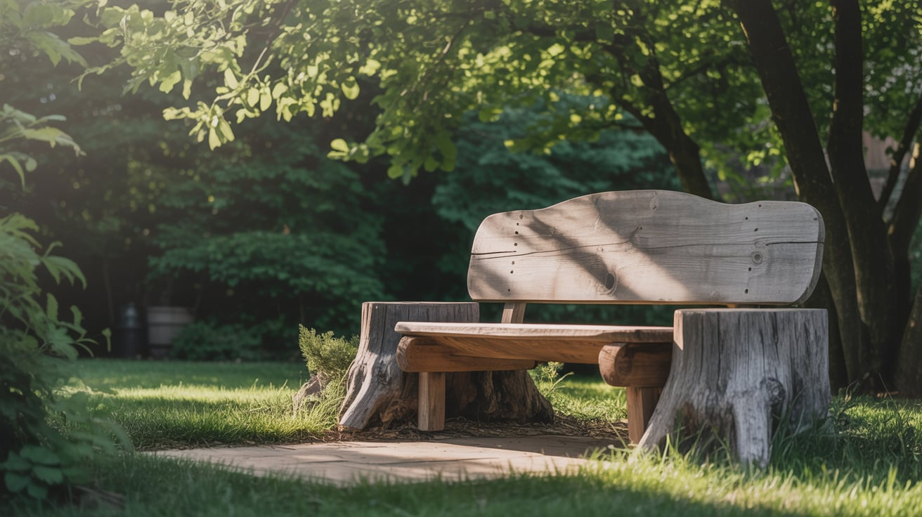 15 Creative Outdoor Tree Stump Decorating Ideas - Opple House