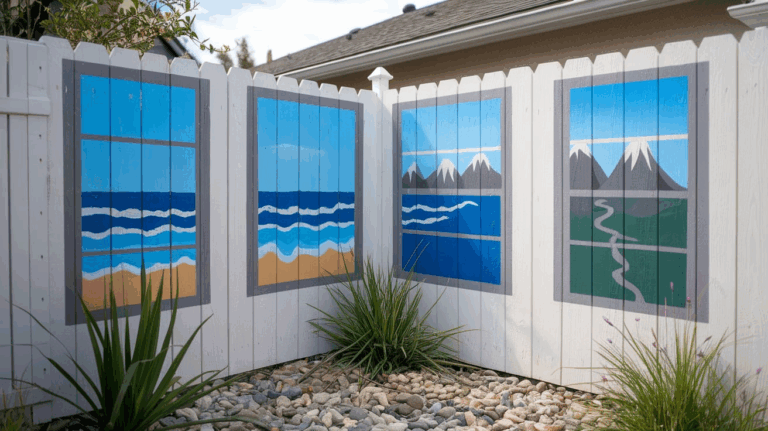26 Painted Fence Ideas to Refresh Your Outdoor Space - Opple House