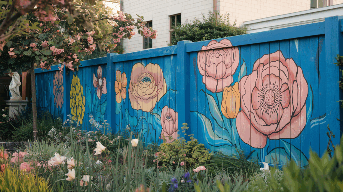 26 Painted Fence Ideas to Refresh Your Outdoor Space - Opple House