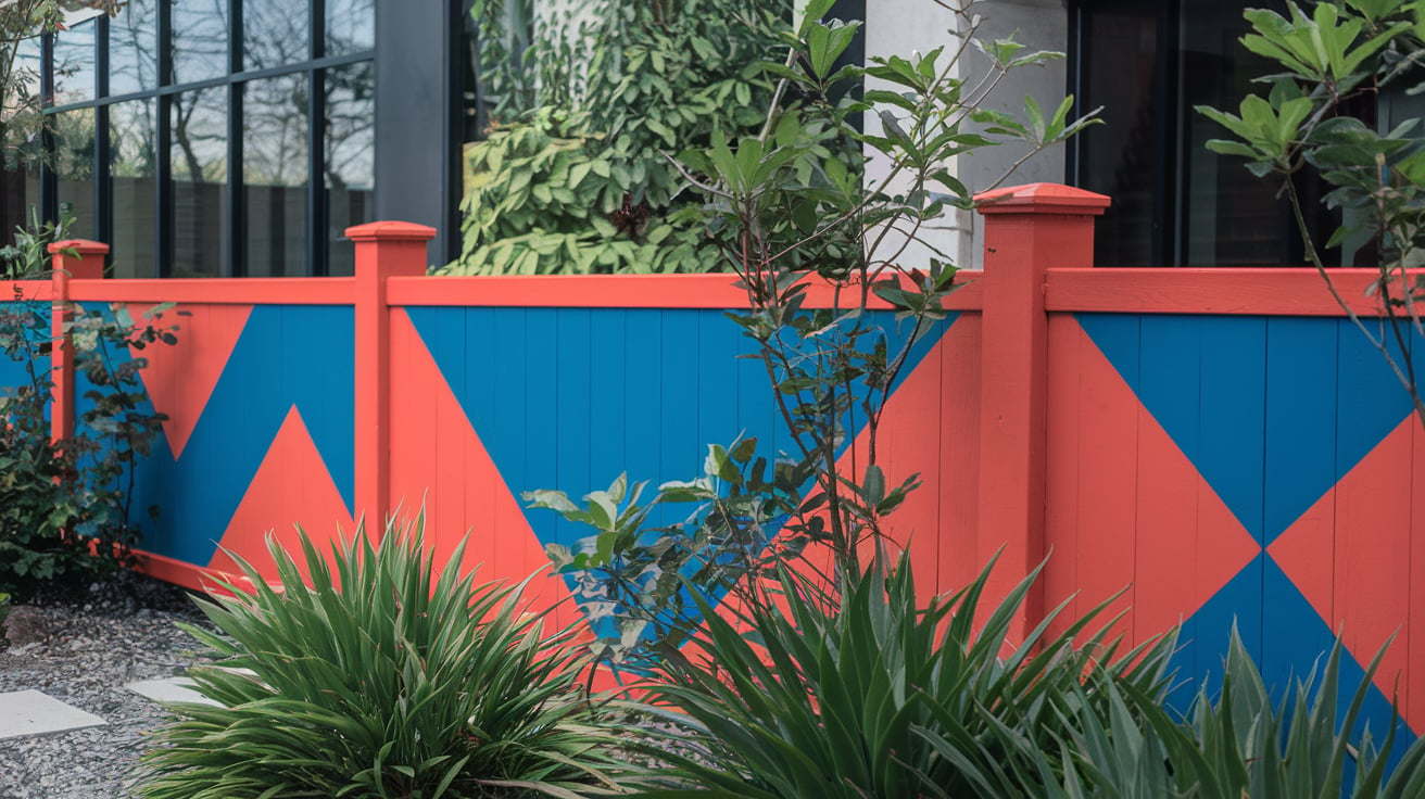 26 Painted Fence Ideas to Refresh Your Outdoor Space - Opple House