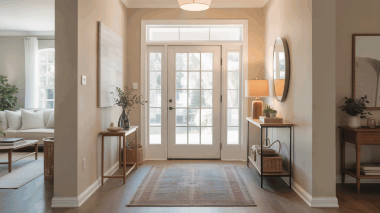 How to Create a Foyer in an Open Living Room - Opple House