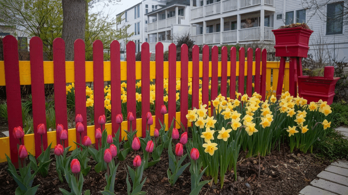 26 Painted Fence Ideas to Refresh Your Outdoor Space - Opple House
