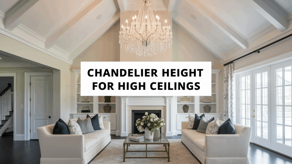 My Guide to Choosing Chandelier Height for High Ceilings - Opple House
