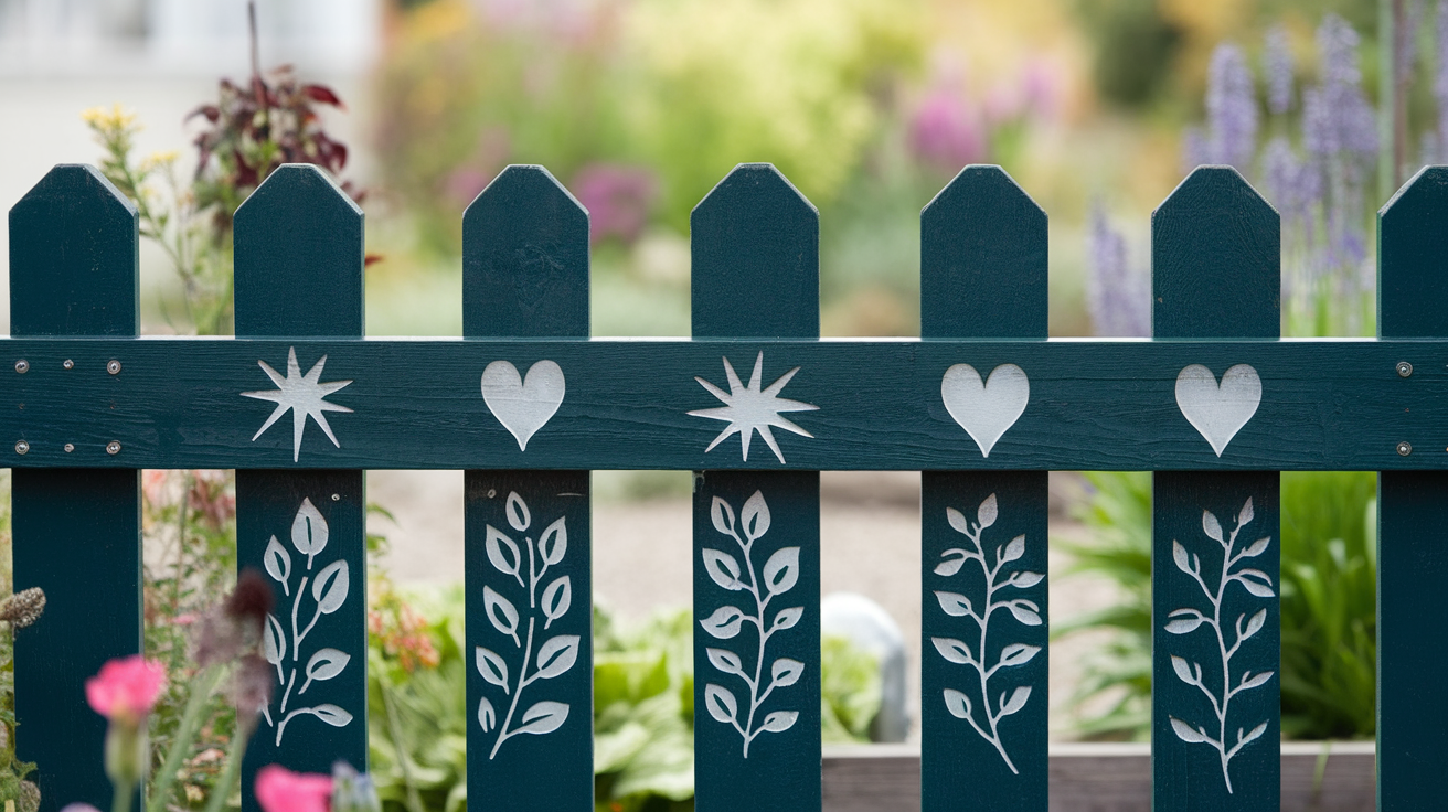 26 Painted Fence Ideas to Refresh Your Outdoor Space - Opple House