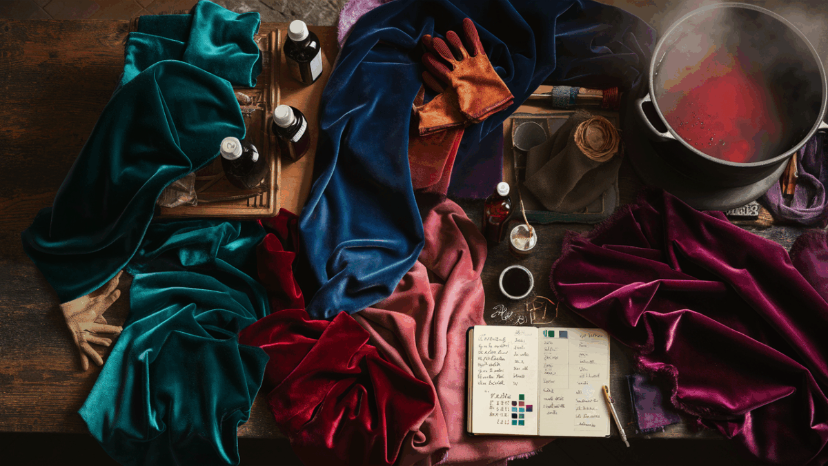 Dyeing Velvet Fabric Challenges, Fixes & Techniques - Opple House