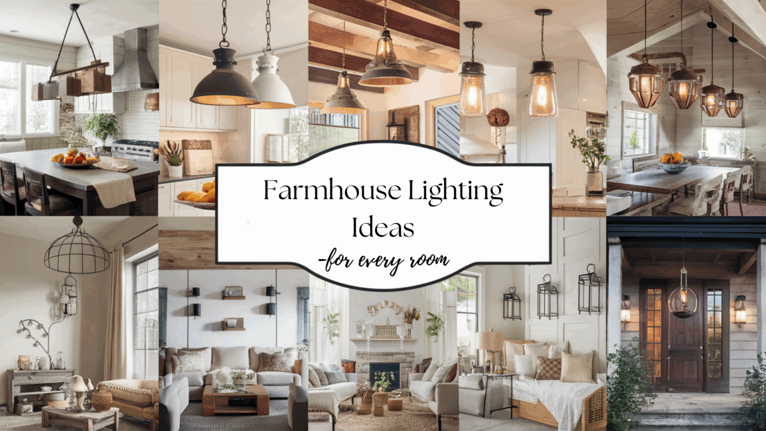 50 Farmhouse Lighting Ideas for Every Room in Your Home - Opple House