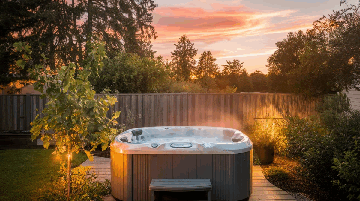 31 Backyard Patio Ideas with a Hot Tub - Opple House
