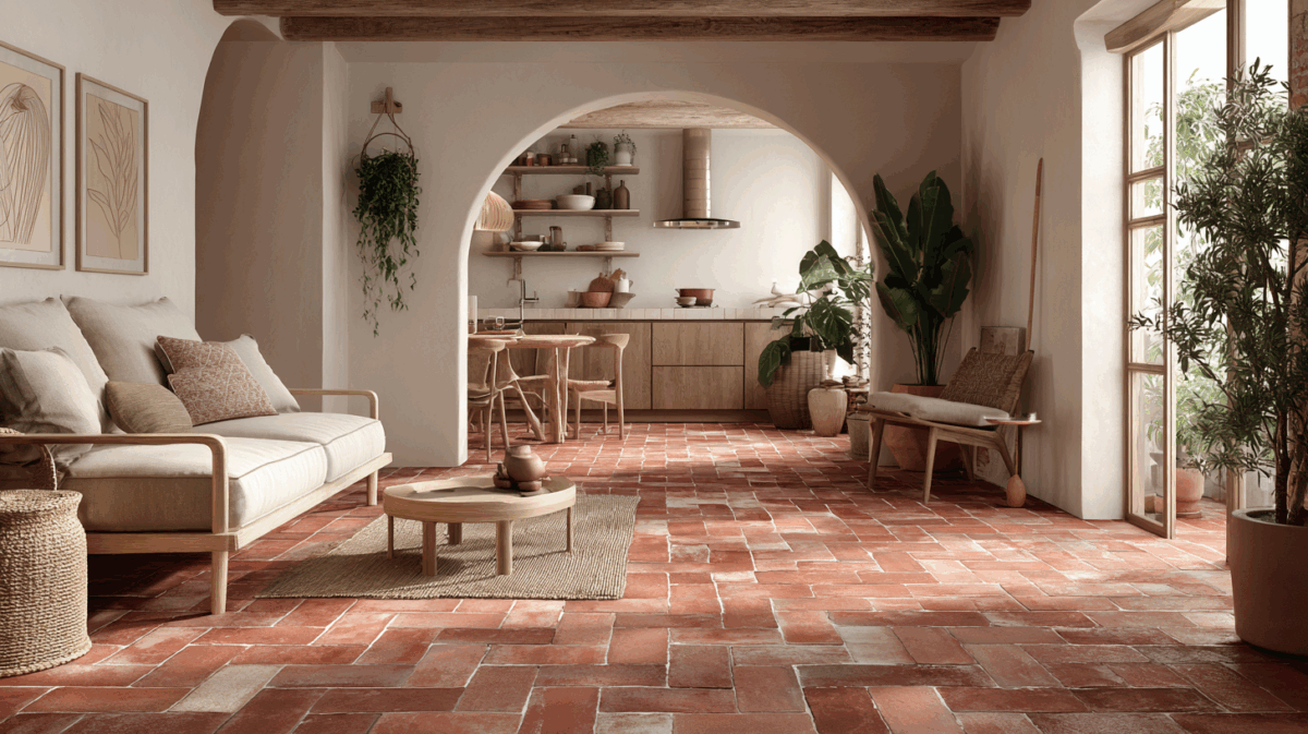 23 Best Colors That Go with Terracotta Floor Tiles - Opple House