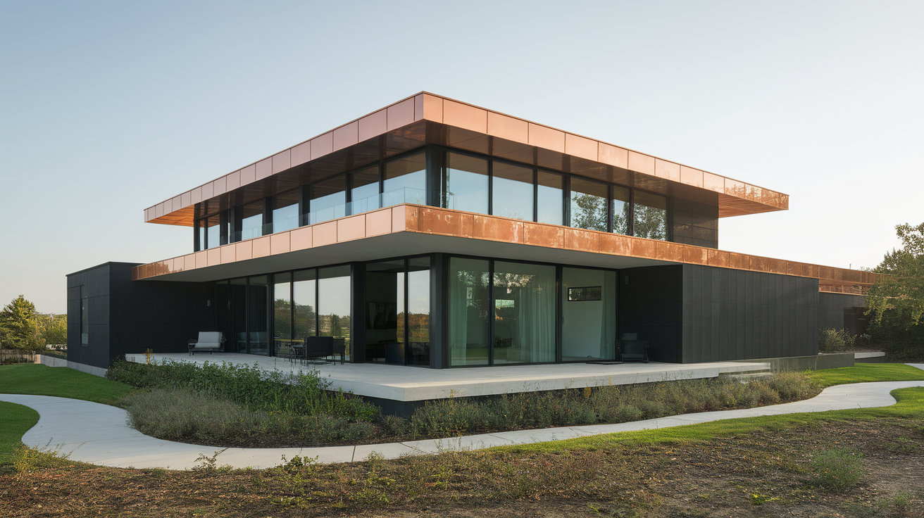 13 Copper Roof Color Ideas to Enhance Your Home - Opple House