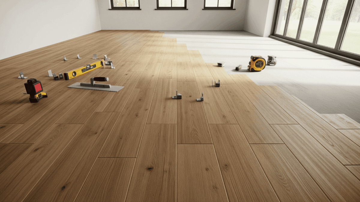 How to Stagger Wood Look Tile for a Flawless Finish - Opple House