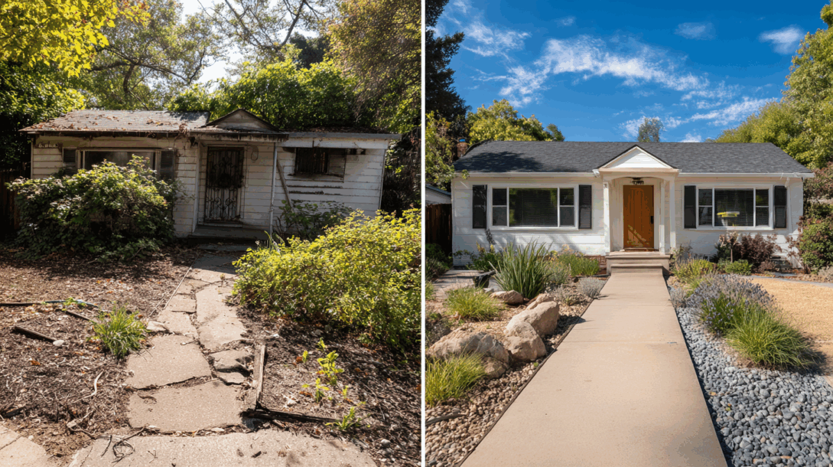 41 Ranch House Exterior Remodel Before and After Ideas - Opple House