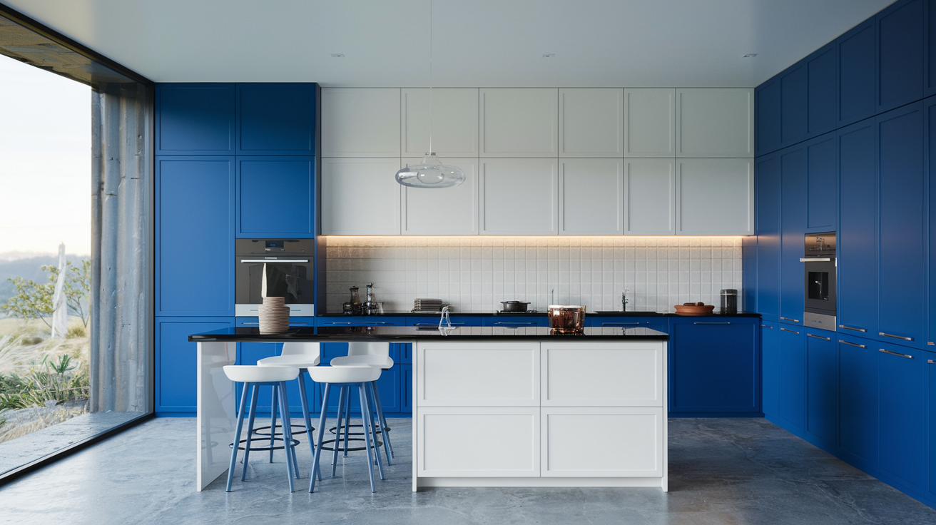 Top 35 Blue and White Kitchen Cabinet Ideas - Opple House
