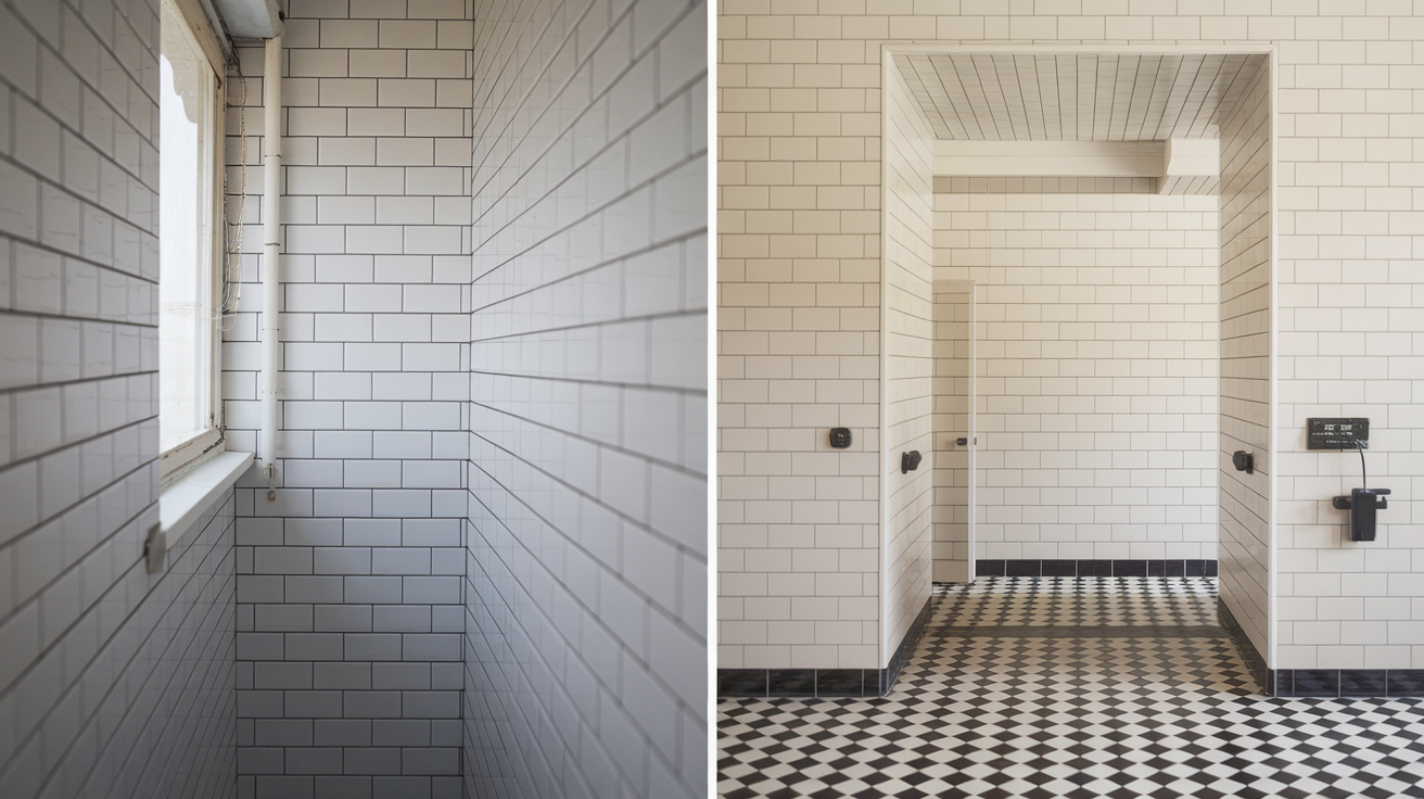 How to Style White Subway Tile with Black Grout - Opple House