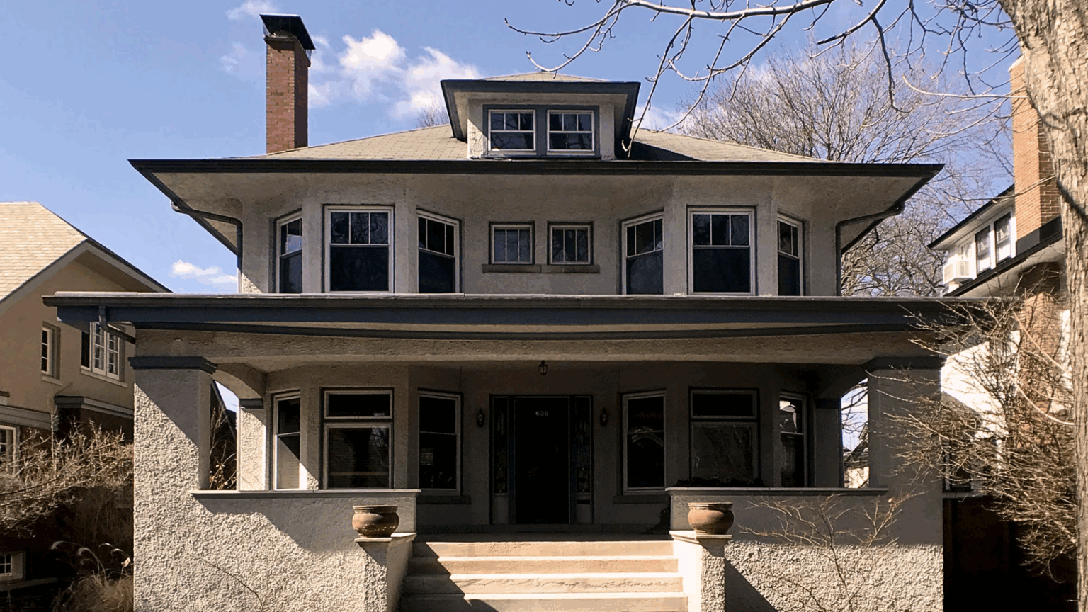 Understanding the American Four Square Style Homes - Opple House