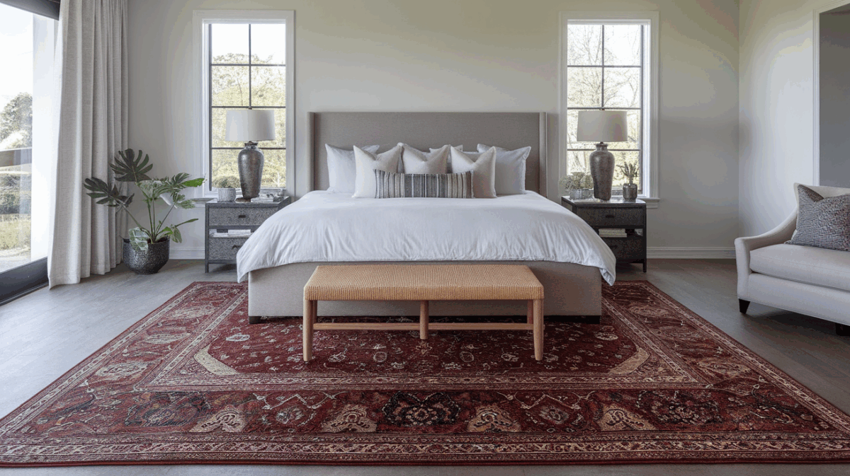 What Rug Size Works Best for Full-Size Bed? - Opple House