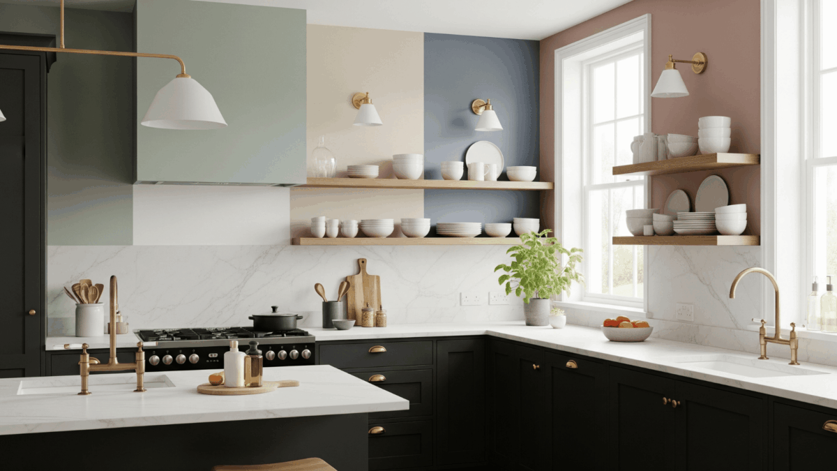 23 Paint Color Schemes for Kitchens with Dark Cabinets - Opple House