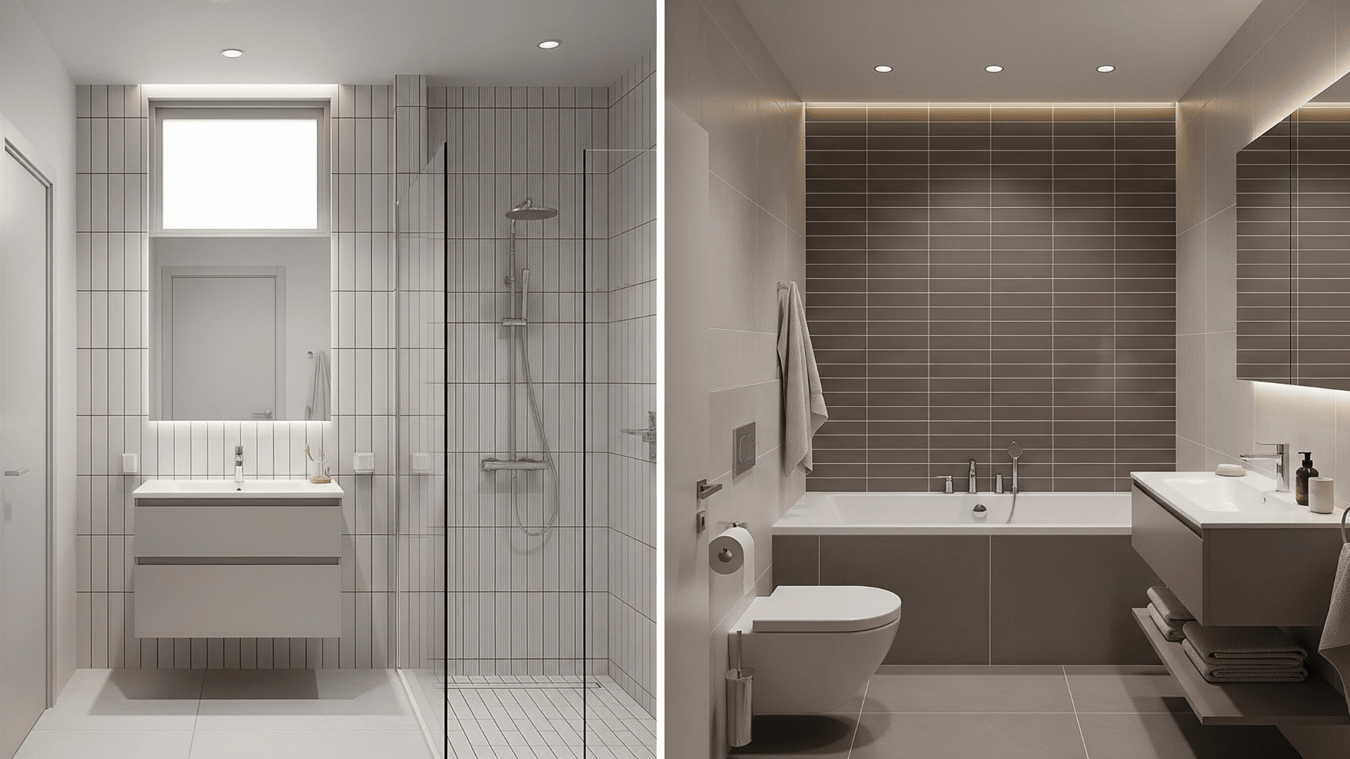 Horizontal vs. Vertical Tiles: A Small Bathroom Guide - Opple House