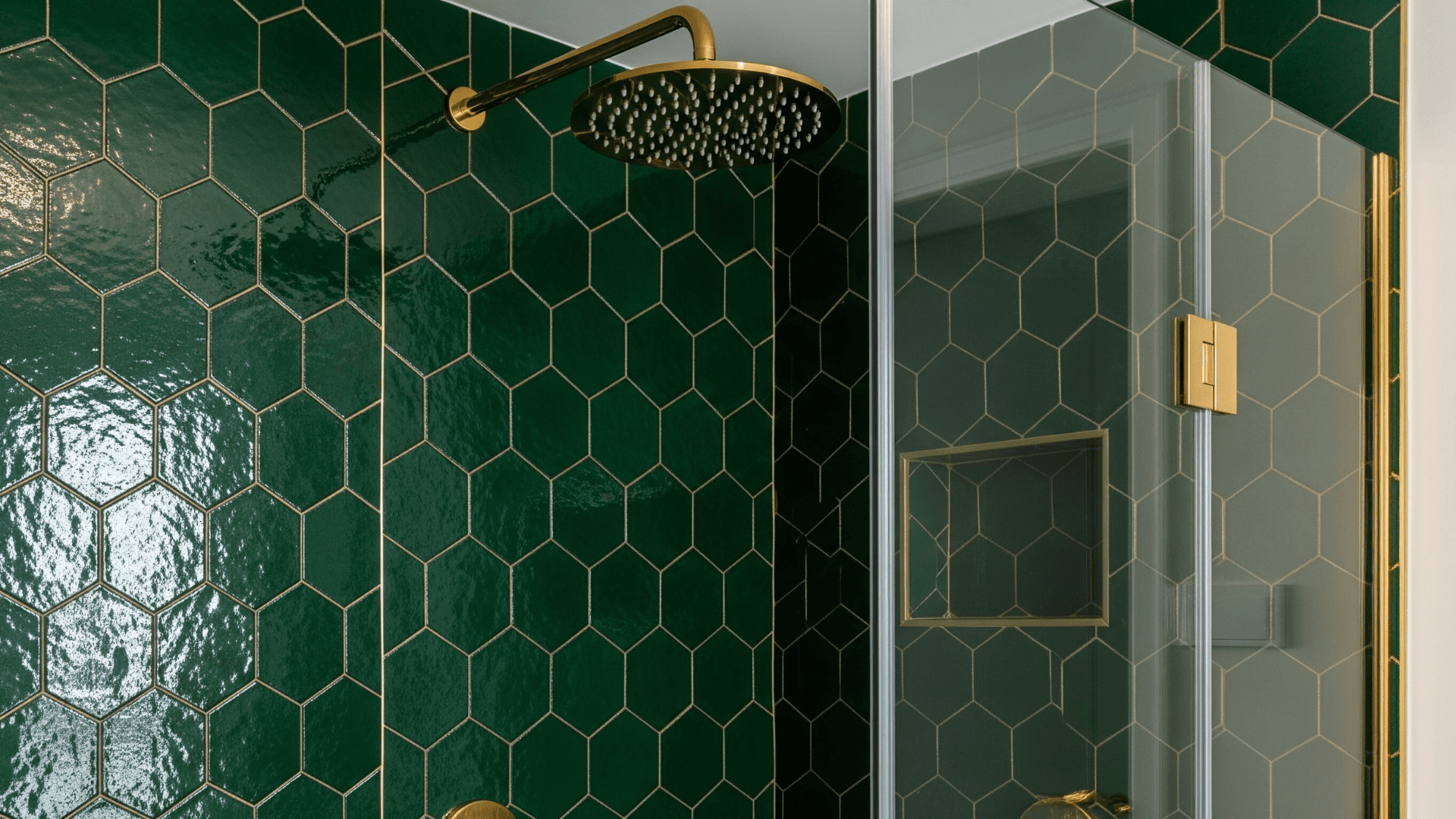 21 Forest & Dark Green Bathroom Design Inspiration - Opple House