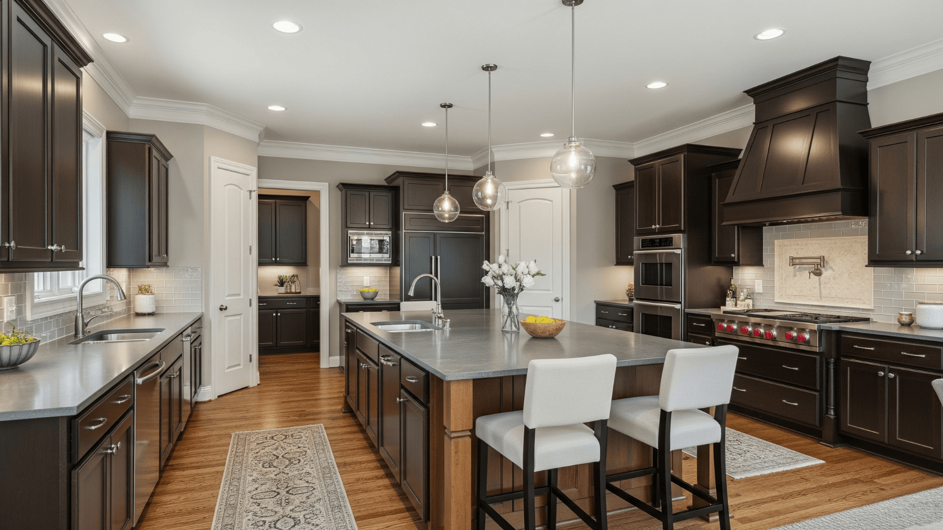 23 Paint Color Schemes for Kitchens with Dark Cabinets - Opple House