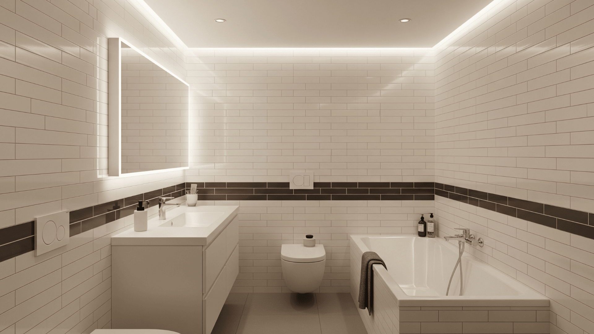 Horizontal vs. Vertical Tiles: A Small Bathroom Guide - Opple House