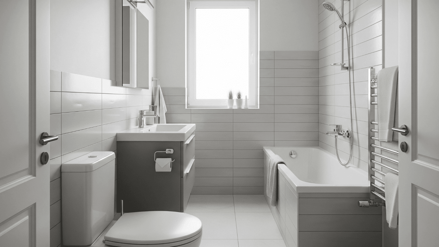 Horizontal vs. Vertical Tiles: A Small Bathroom Guide - Opple House