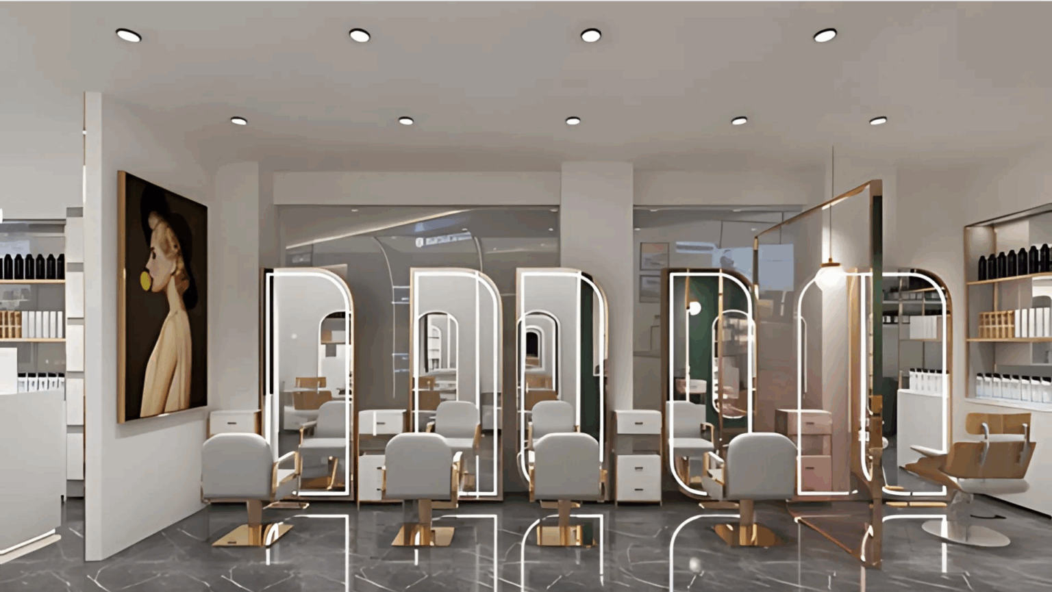 17 Modern Salon Interior Design Ideas - Opple House