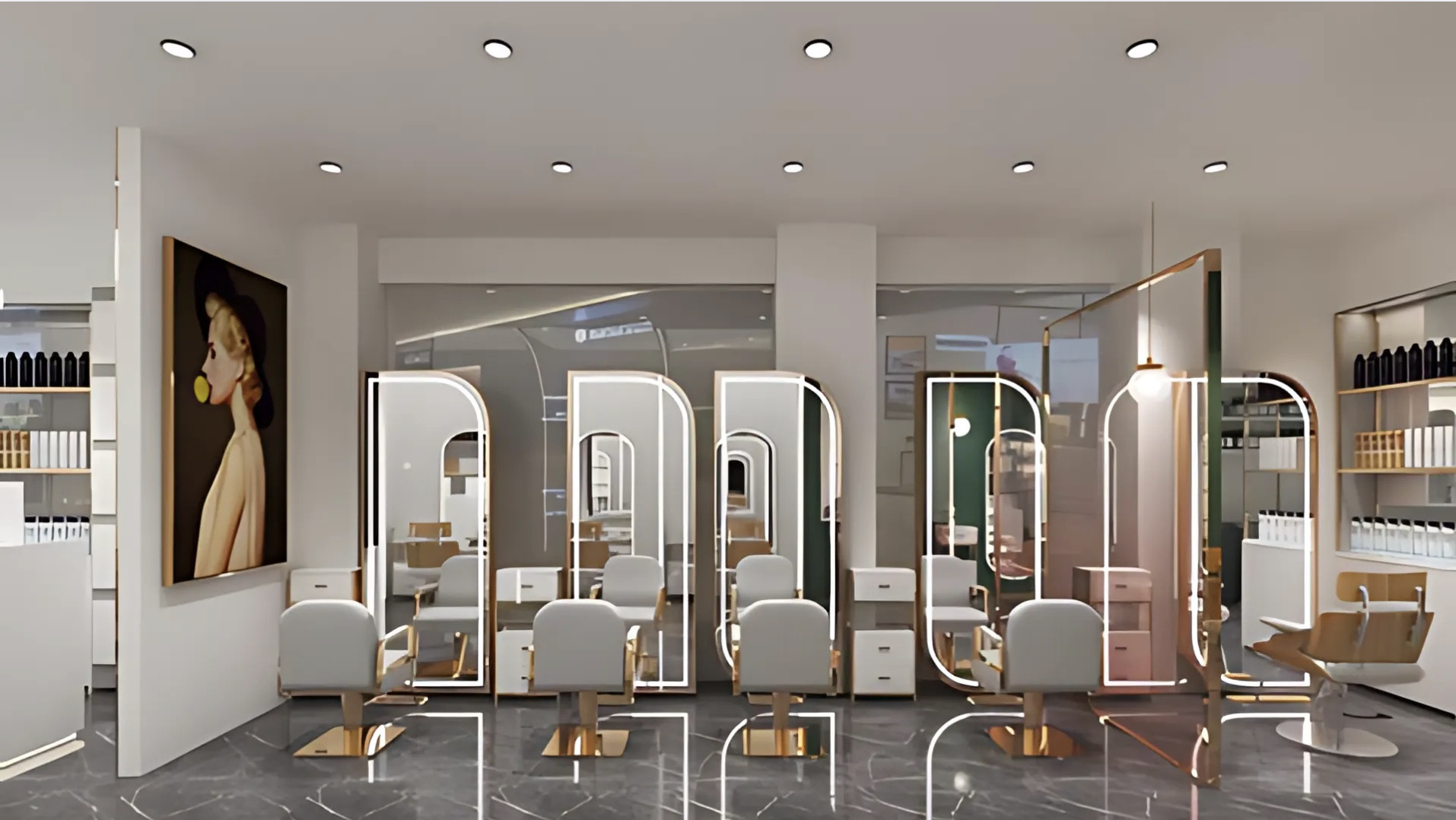 17 Modern Salon Interior Design Ideas - Opple House