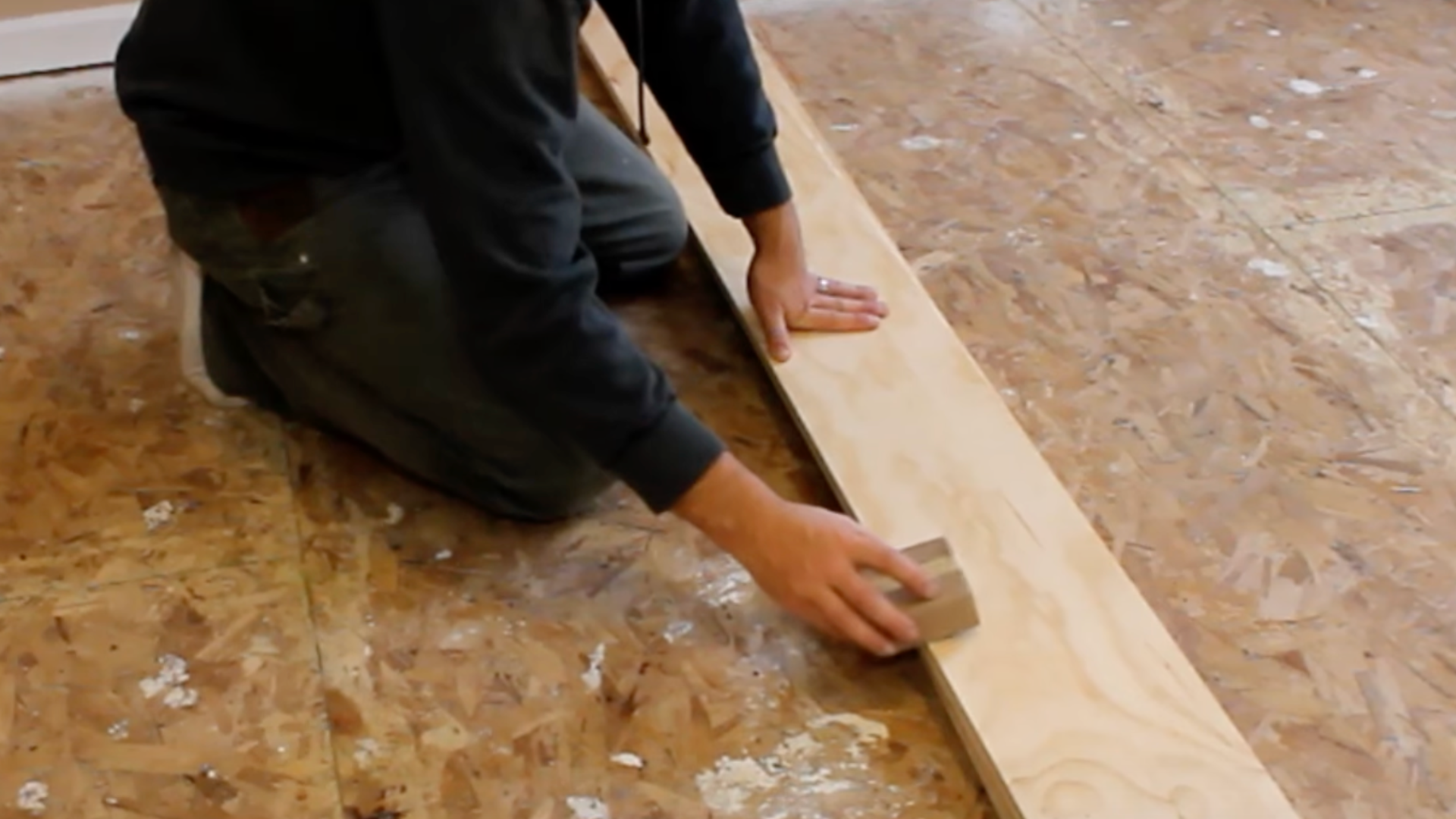 How to Install DIY Plywood Plank Flooring - Opple House