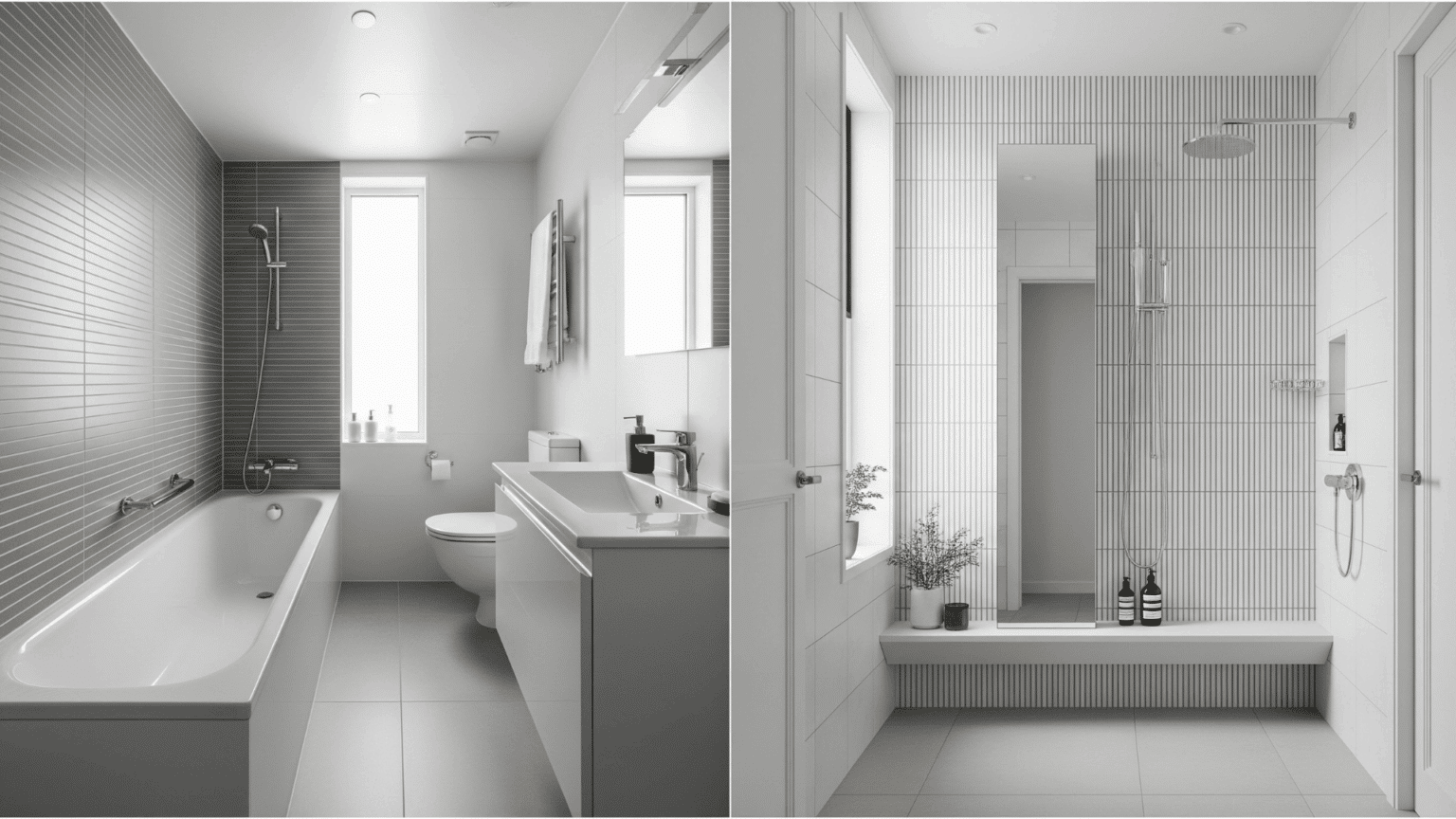 Horizontal vs. Vertical Tiles: A Small Bathroom Guide - Opple House