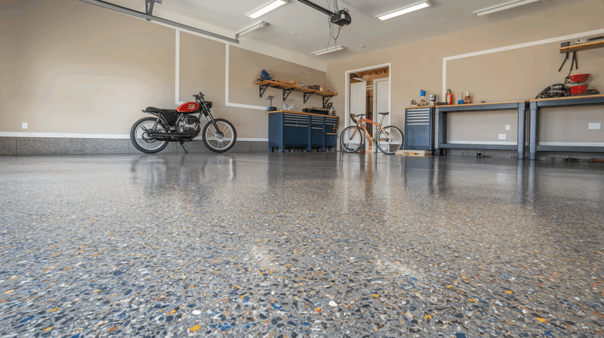 14 Epoxy Garage Floor Colors to Enhance Your Space - Opple House