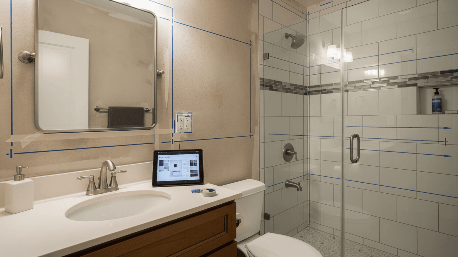 Horizontal vs. Vertical Tiles: A Small Bathroom Guide - Opple House