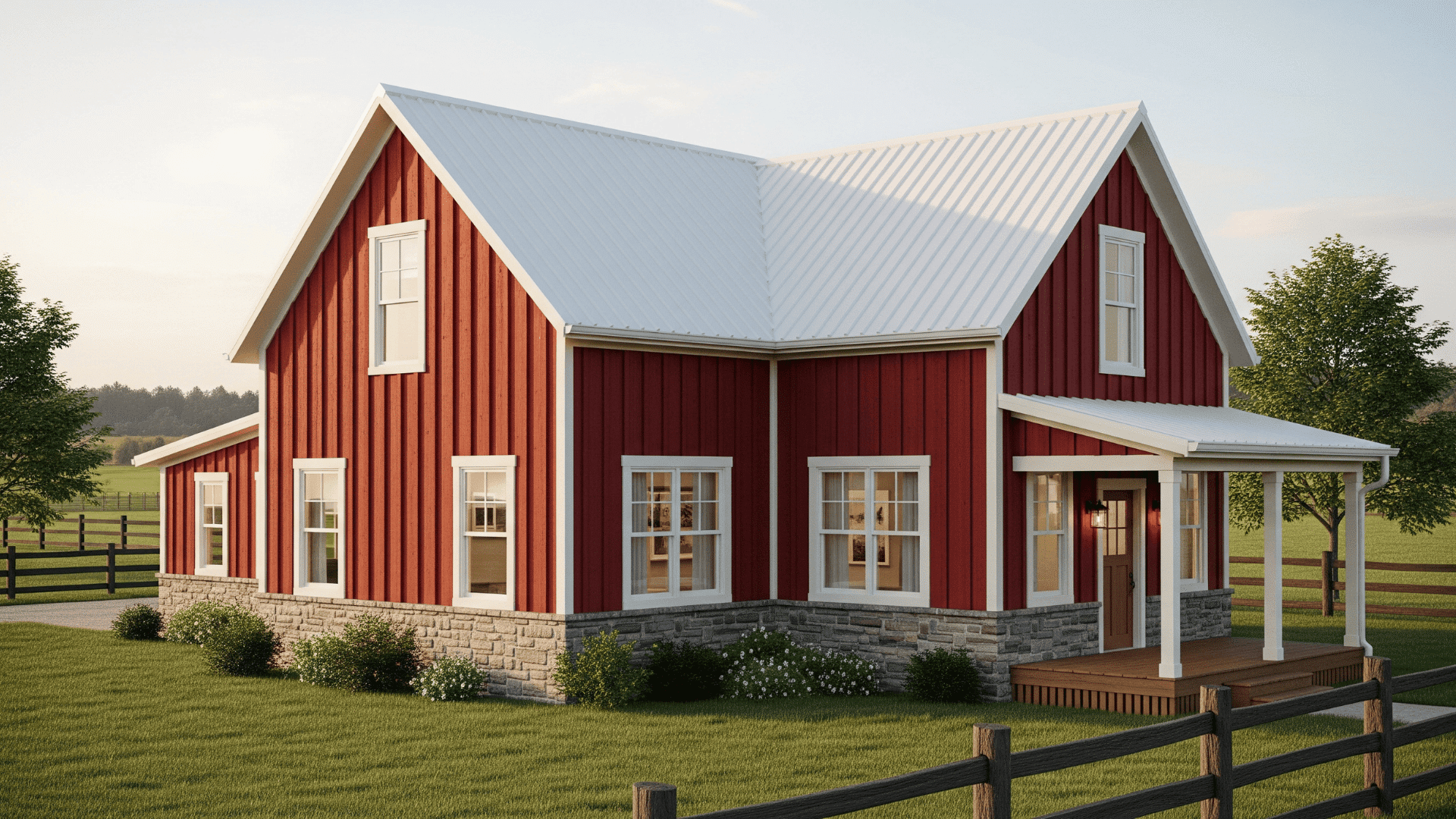 17 Stylish House Colors That Match a White Metal Roof - Opple House
