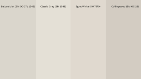 Balboa Mist Benjamin Moore: Color Review & Specs - Opple House