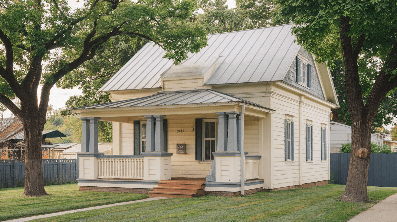 13 Bold Color Combinations for Homes with Gray Metal Roofs - Opple House