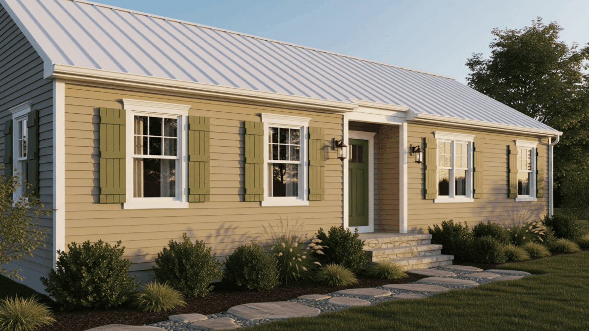 17 Stylish House Colors That Match a White Metal Roof - Opple House