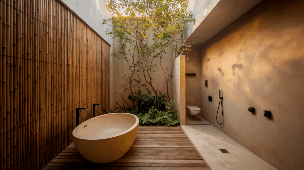 17 Freestanding Tub in Walk-In Shower Designs - Opple House